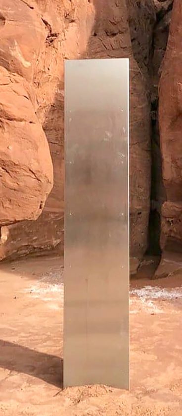 Mysterious shiny monolith found | News, Sports, Jobs - Morning Journal